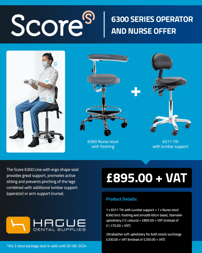 Score Dental Medical 6311 Ergo Shape Stool | Hague Dental Supplies