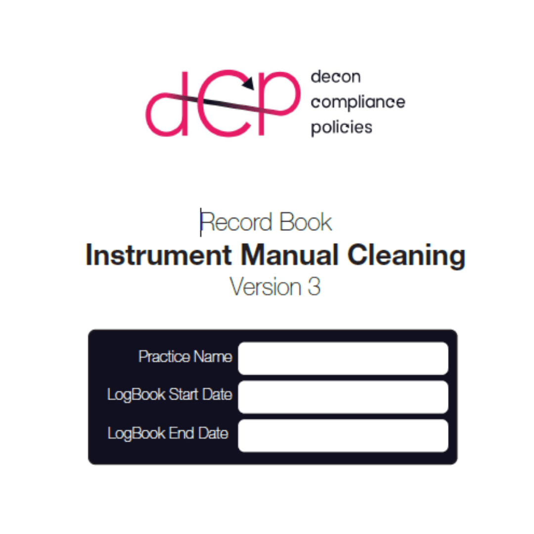 Decontamination Compliance Book - Manual Cleaning Record Book - Hague ...