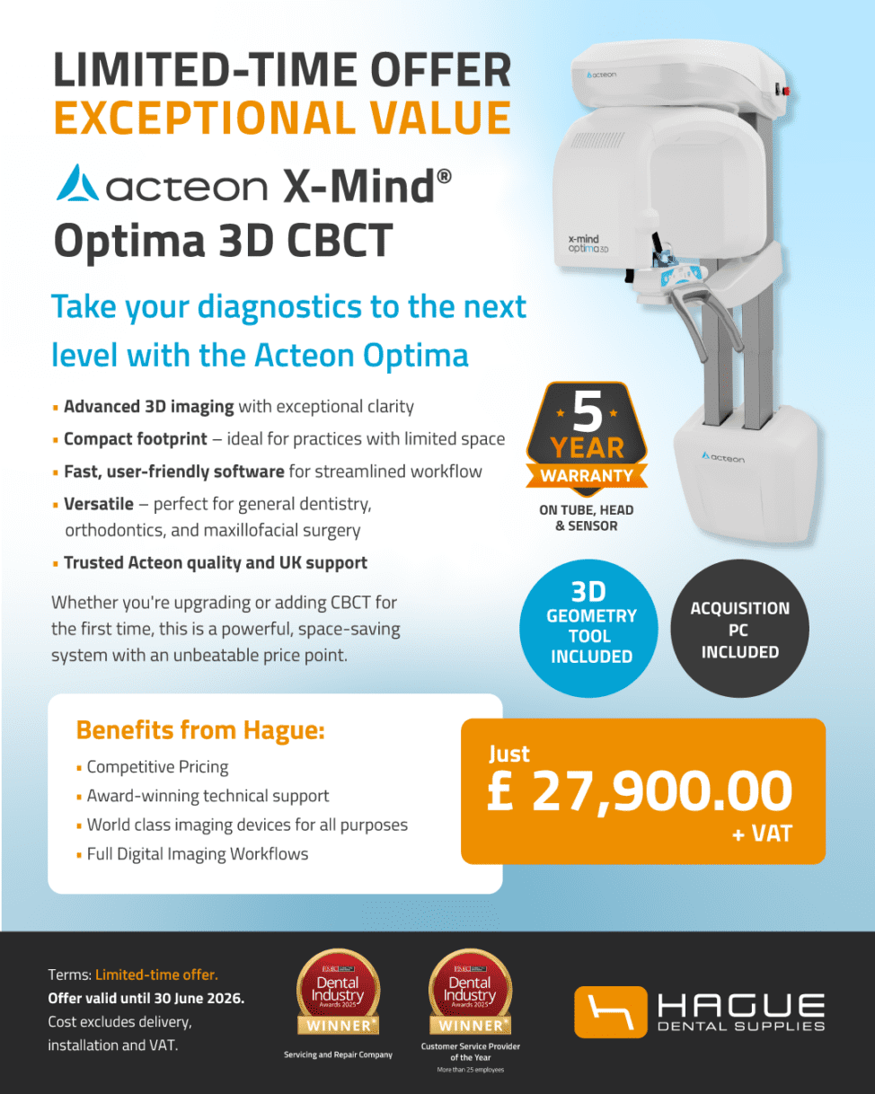 Acteon X-Mind Optima 3D CBCT - Hague Dental Supplies